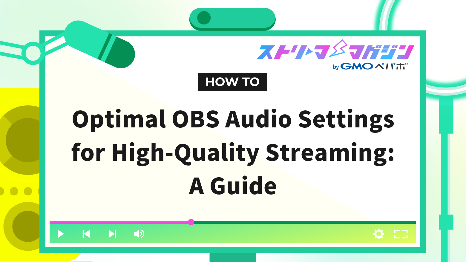 Optimal OBS Audio Settings for High-Quality Streaming: A Guide ...